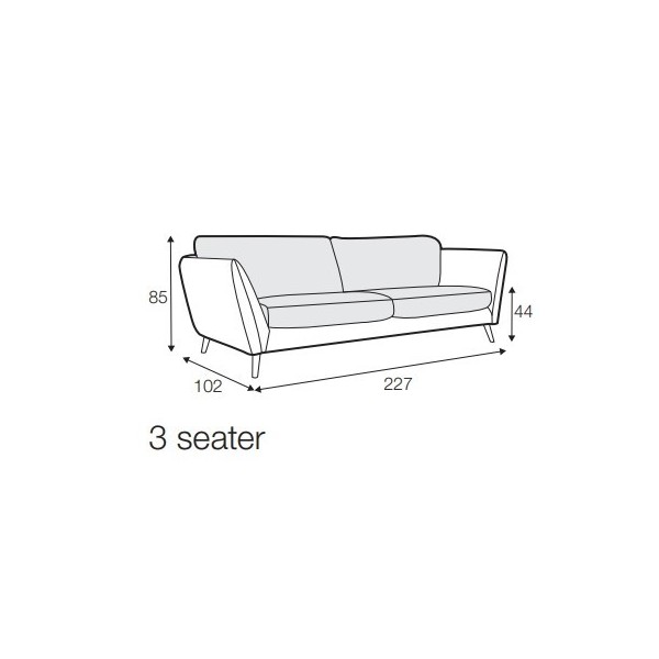 Sofá Stella 3 Plazas